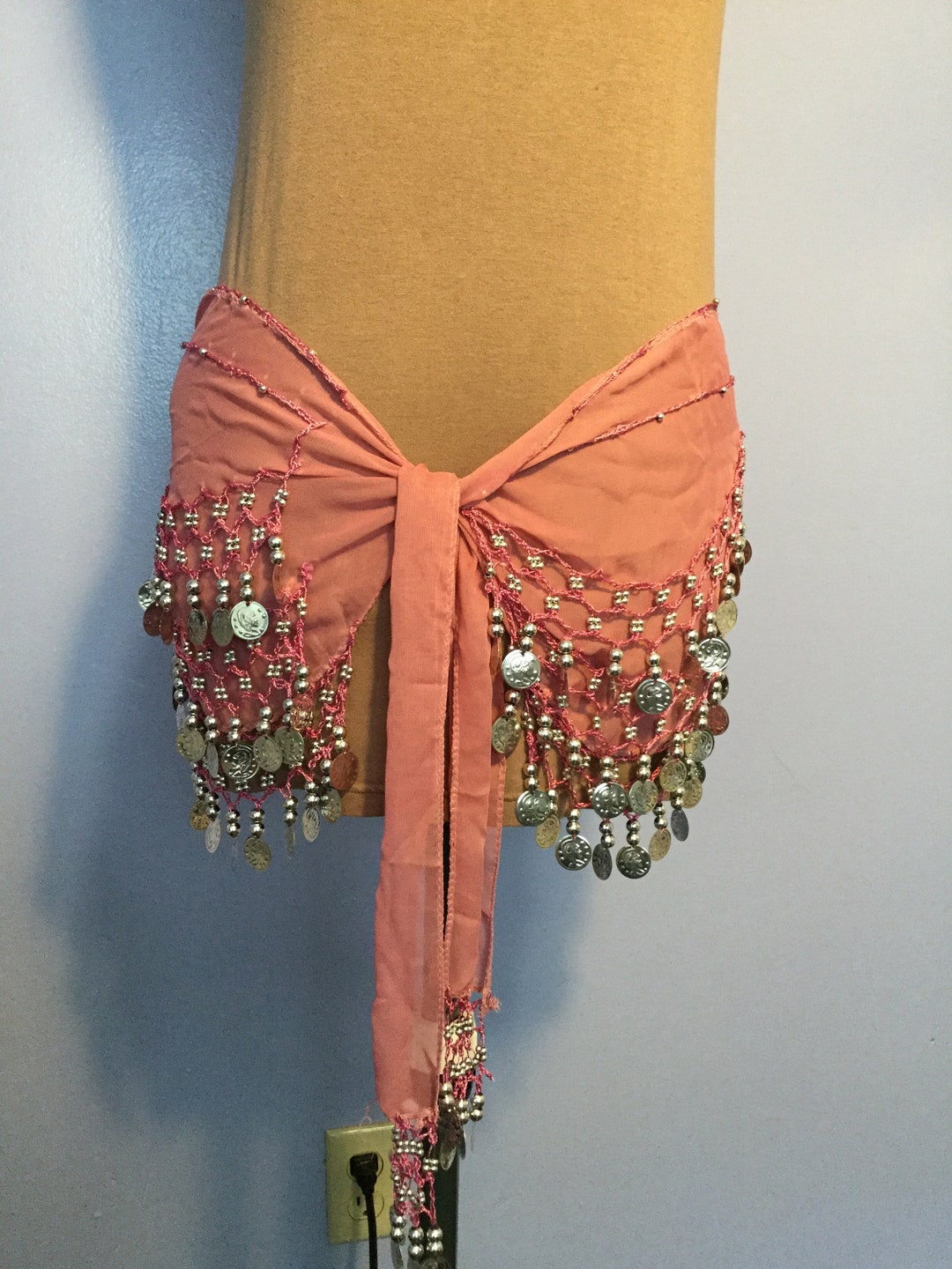 Bellydancer Coin Scarves Chiffon Lightweight Multiple Colors more - Etsy