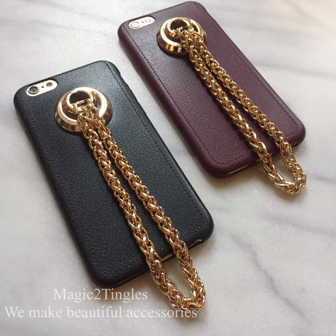 Classic Unique Gold Metal Chain Hook Ring Chain Lanyard Wristlet ...