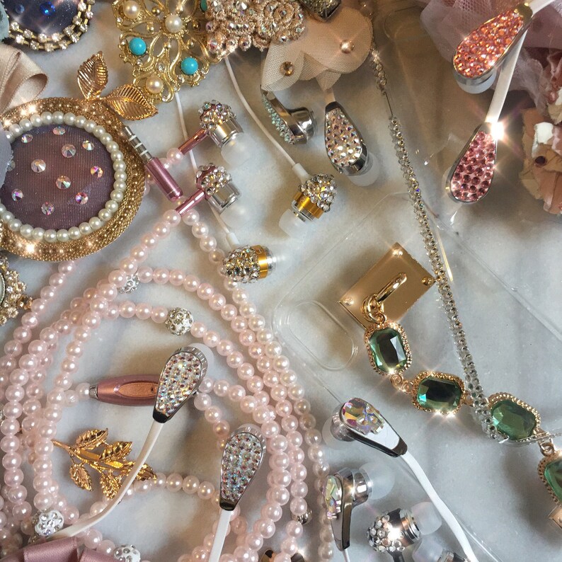 Beautiful Unique Luxurious Pearls Rhinestones Necklace Bling - Etsy