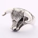 Taurus ring bull ring bull head animal ring sterling | Etsy