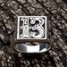 Sterling Silver Ring, Biker Ring, Number 13 Ring, Silver Men's Ring by ...