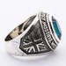 Union Jack Flag Ring, Sterling Silver Mystic Quartz Men's Ring, UK ...