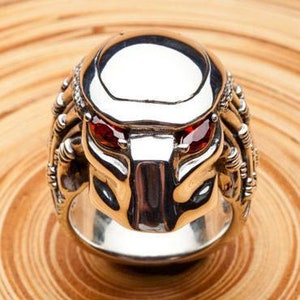 Predator Ring, Gothic Ring, Alien Ring, Silver Devil Ring, Silver Men's ...