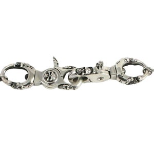 Sterling Silver Skull Wallet Chain - Etsy