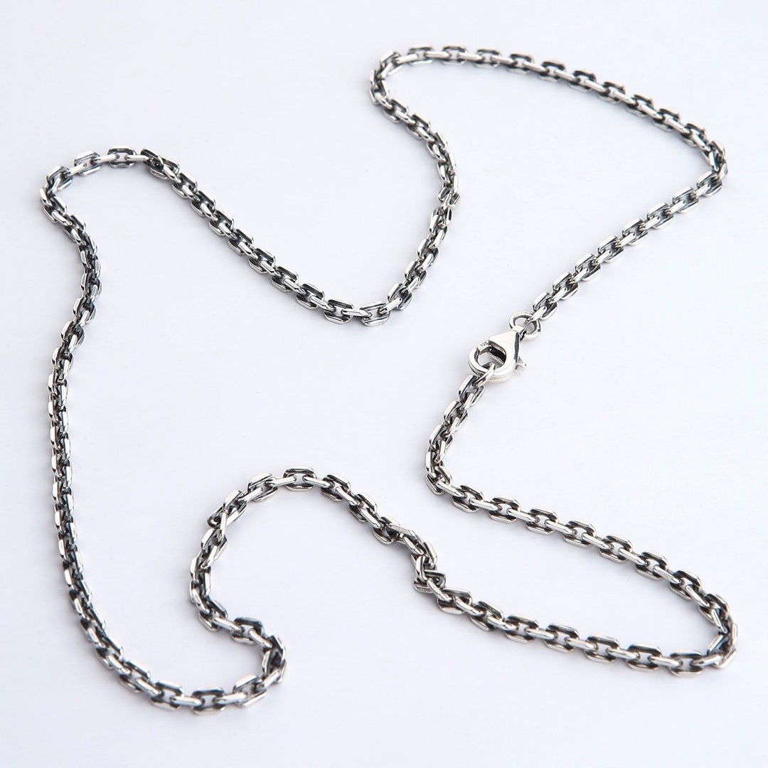 2mm Sterling Silver Chain Necklace for Pendant by Sterlingmalee - Etsy