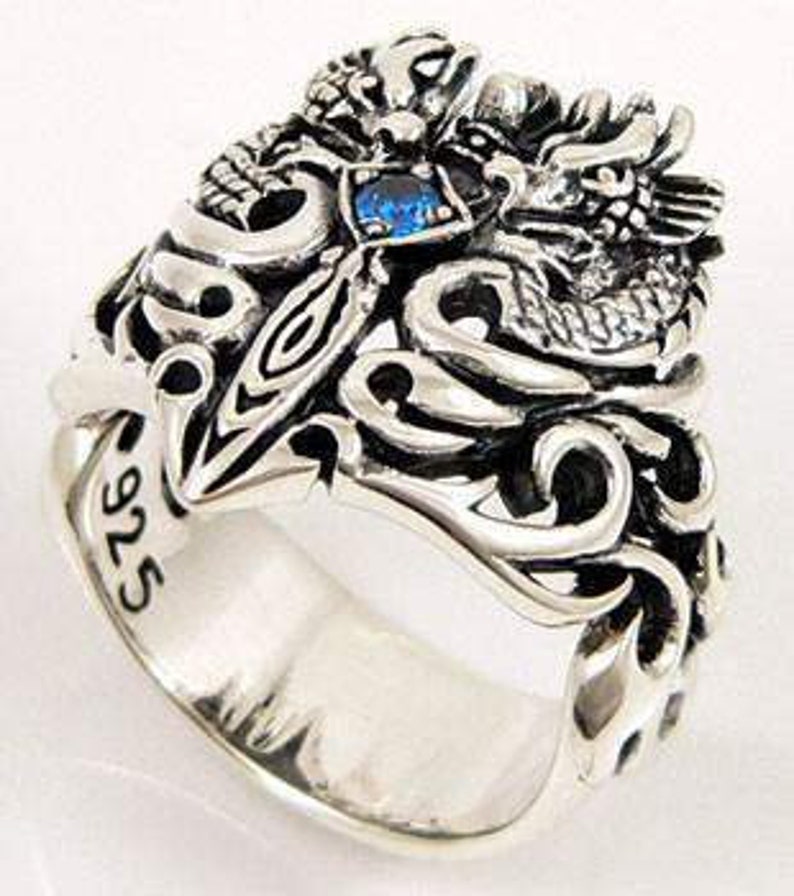 Sterling Silver Dragon Ring Silver Celtic Ring Celtic | Etsy