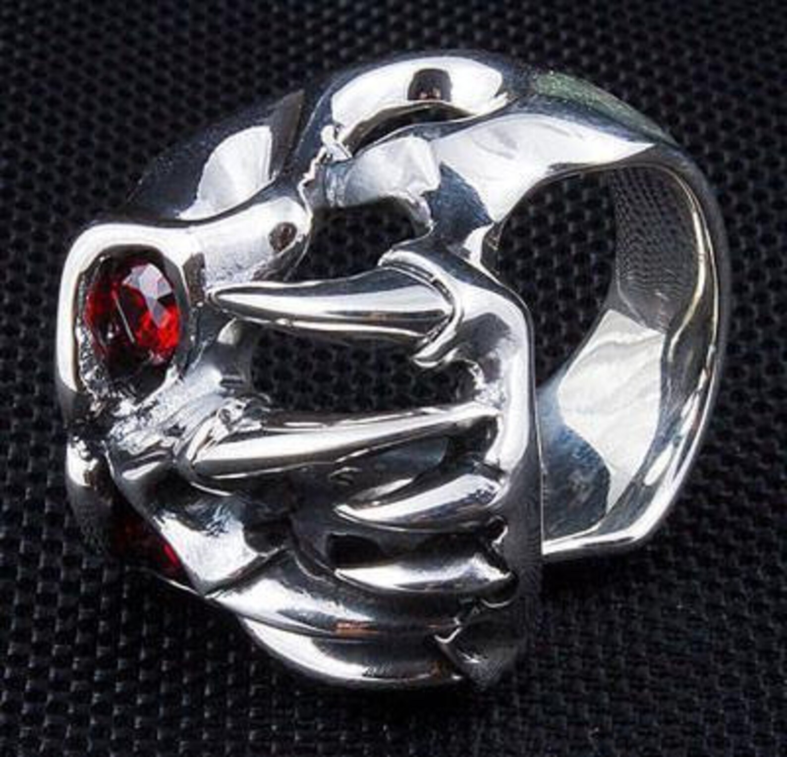Red Eyes Devil Ring Fang Ring Gothic Ring Men's Ring - Etsy