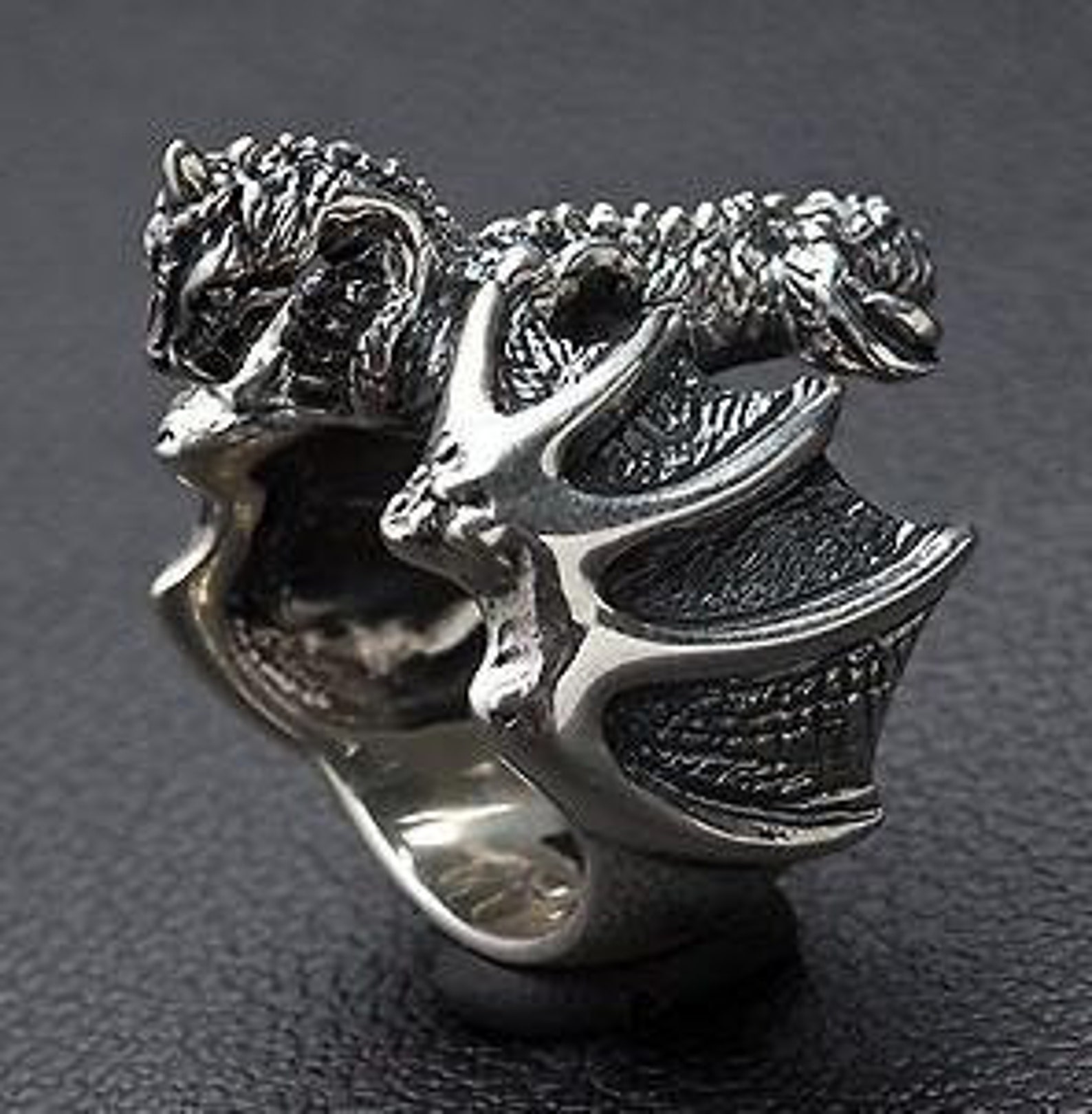 Dragon Ring Gothic Ring Animal Rings 925 Sterling Silver | Etsy