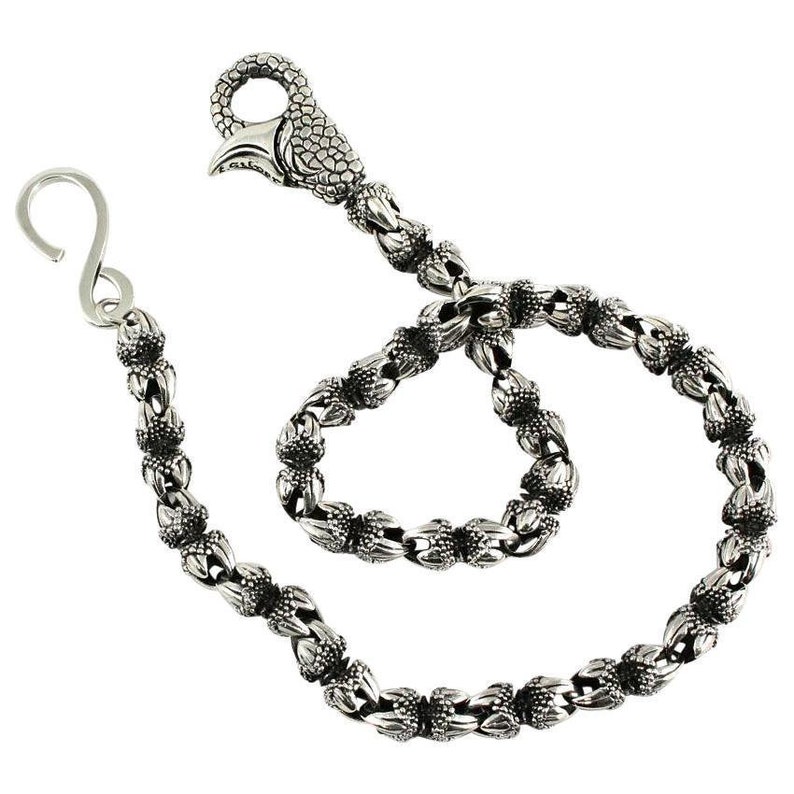 Sterling Silver Claw of Dragon Wallet Chain - Etsy