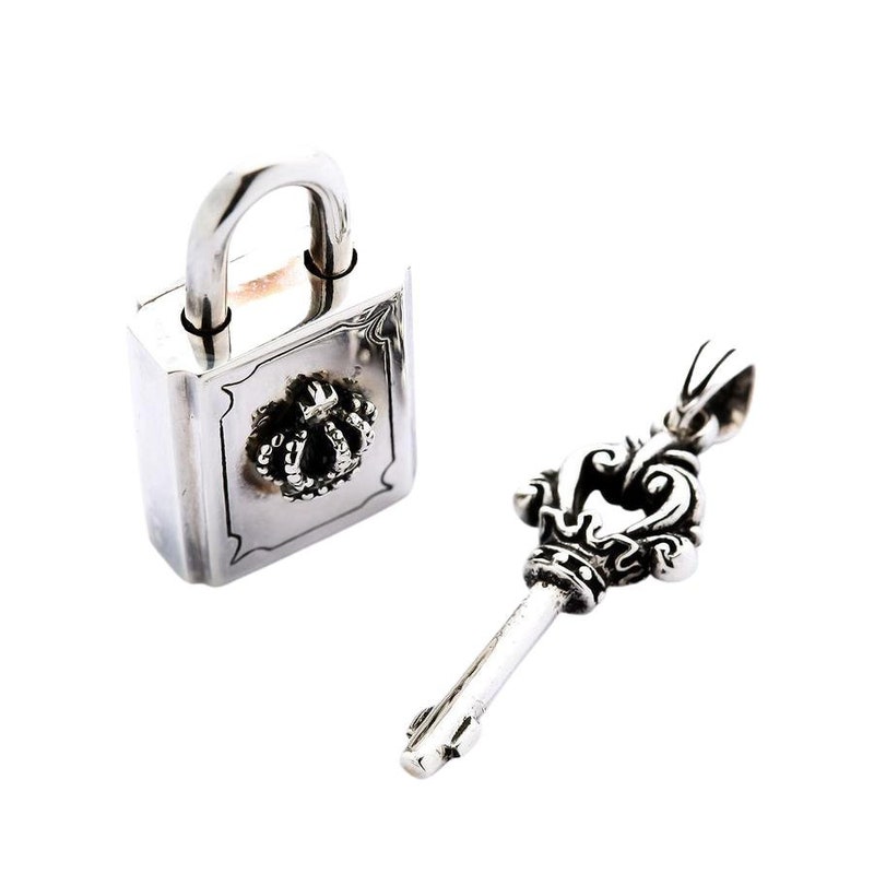 Key and Lock Pendant - Etsy