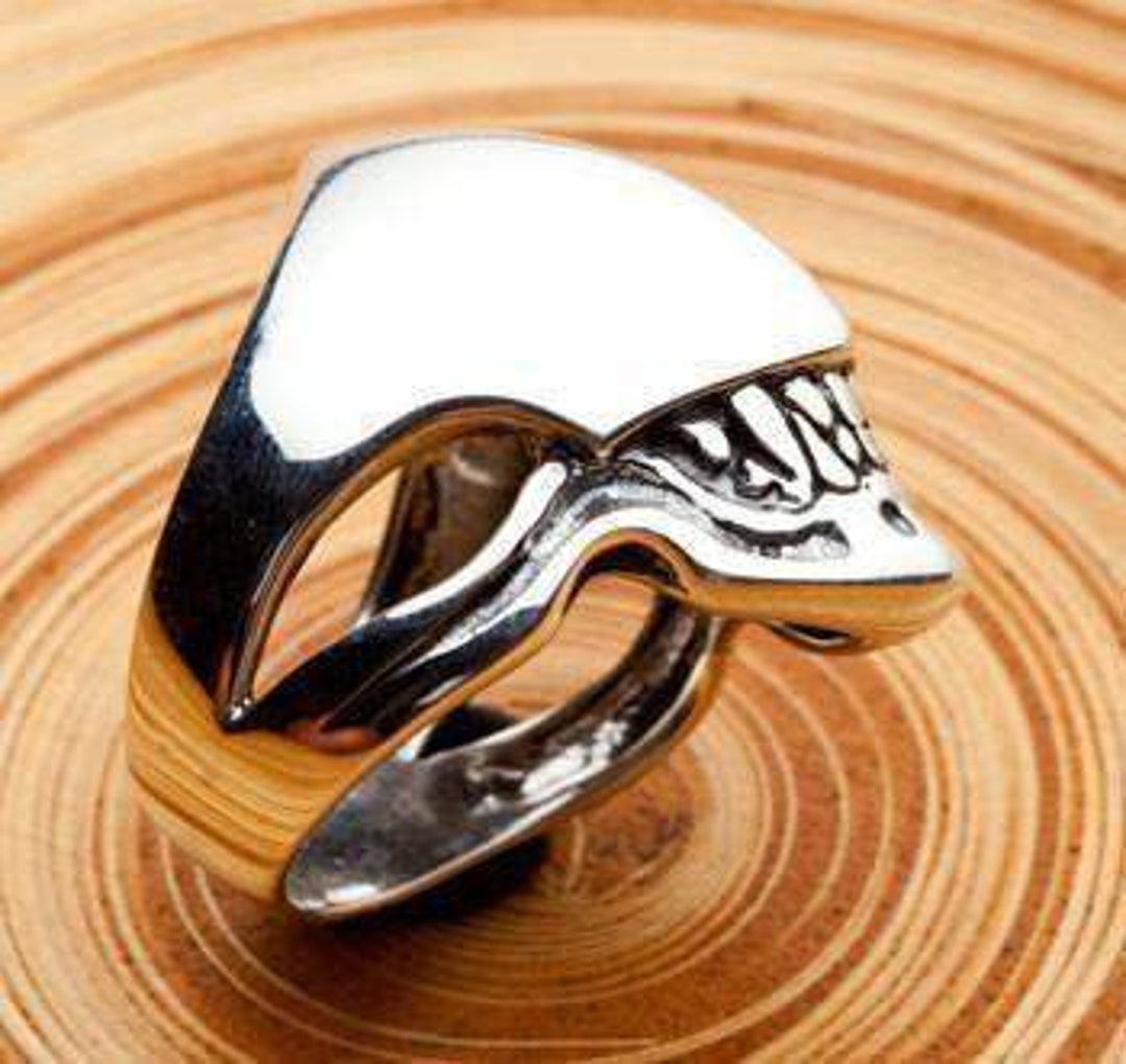 Alien Ring, Silver Devil Ring, Vampire Ring, Silver Men's Ring, Fang ...