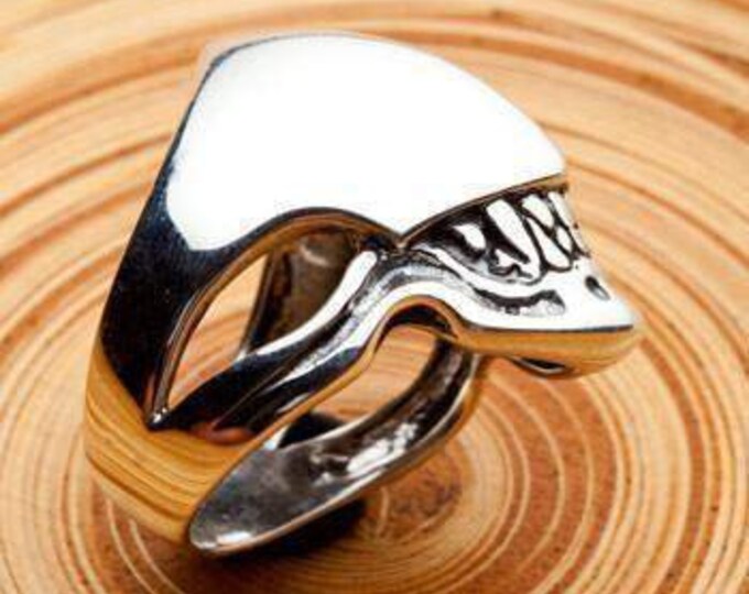 Alien Ring, Silver Devil Ring, Vampire Ring, Silver Men's Ring, Fang ...