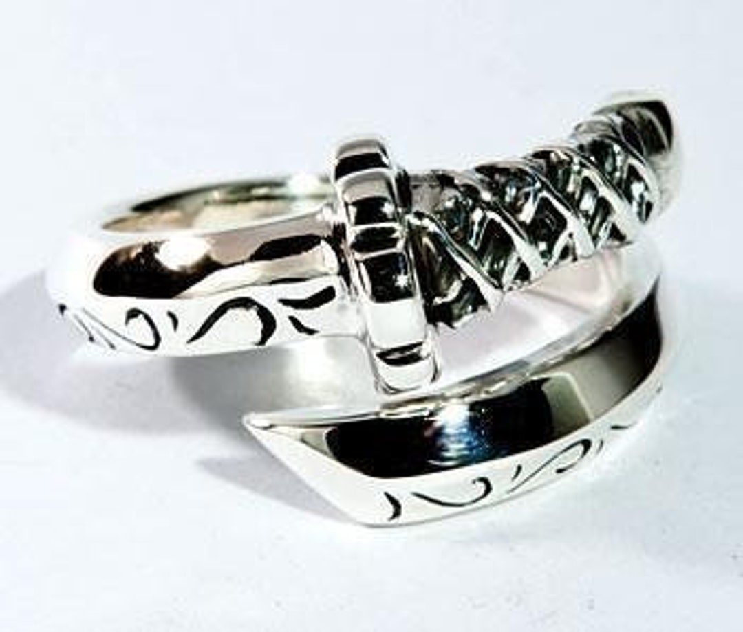 Japanese Sword Ring Samurai Sword Cool & Unique Band - Etsy