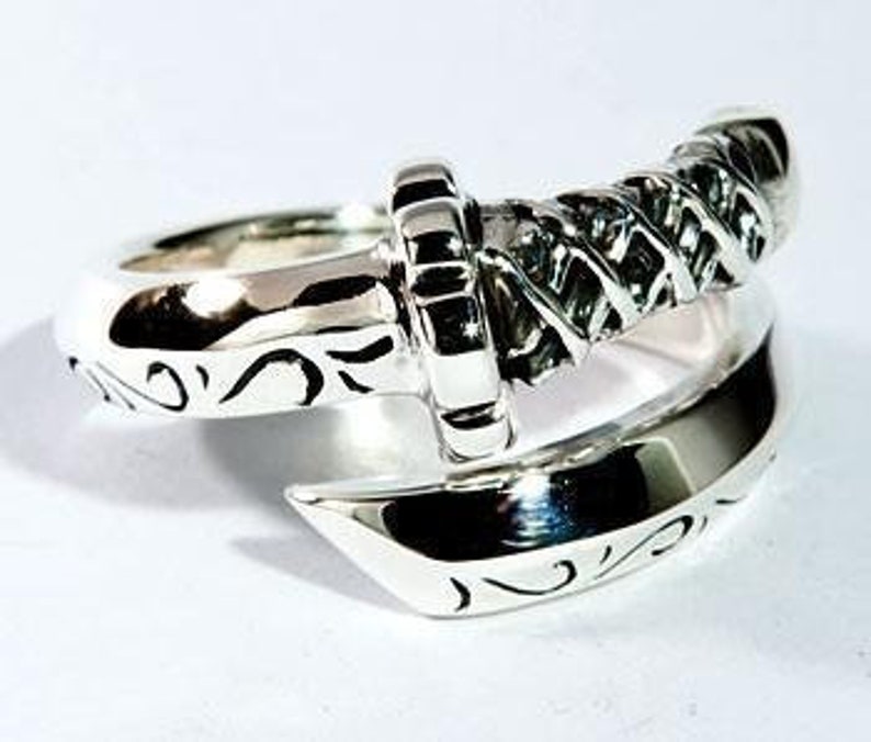 Japanese Sword Ring Samurai Sword Cool & Unique Band - Etsy