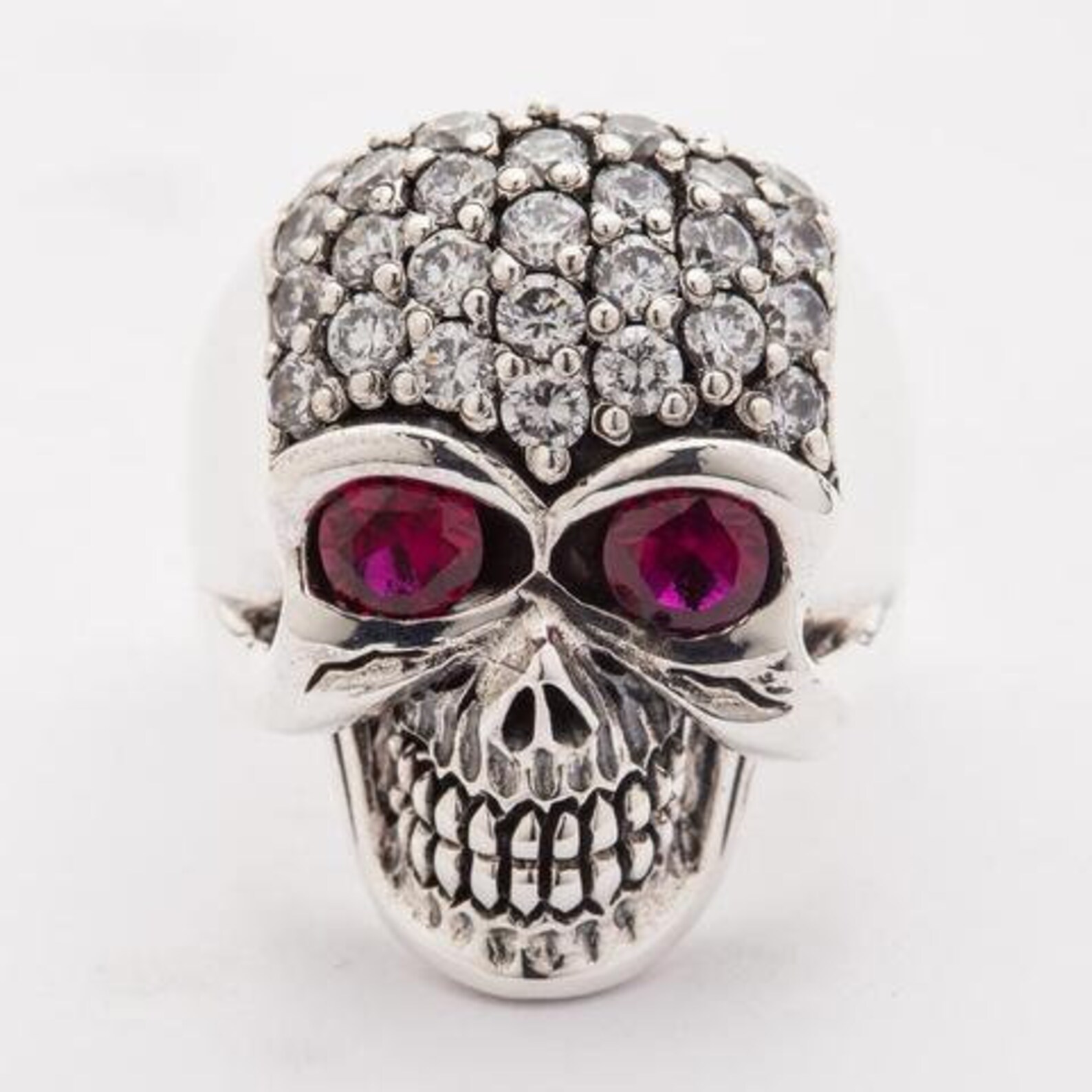 Diamond Bling Skull Ring Sparkling Crystal Skull Ring - Etsy