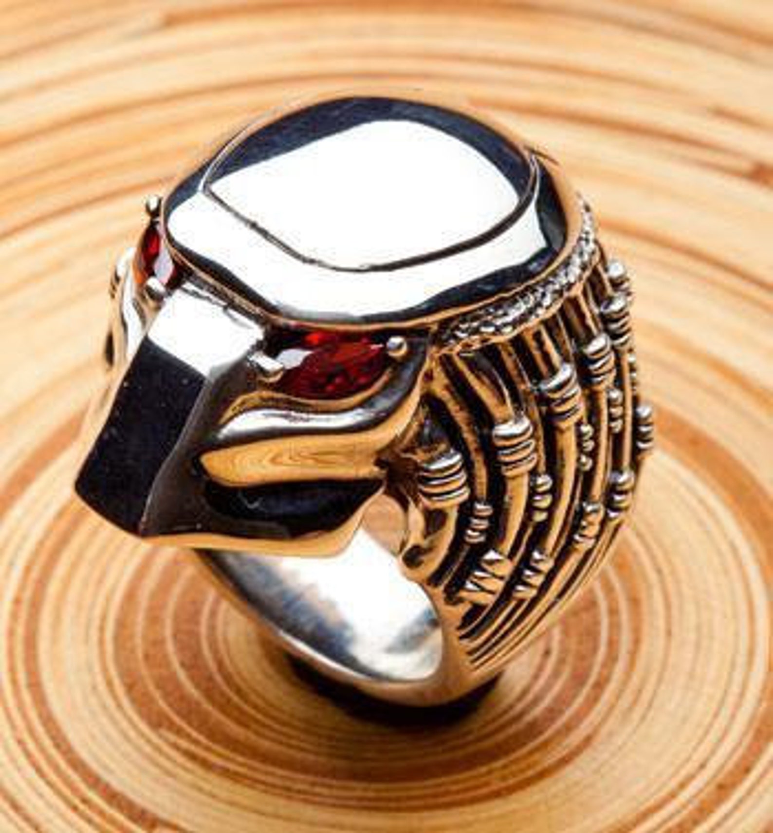 Predator Ring Gothic Ring Alien Ring Silver Devil Ring | Etsy