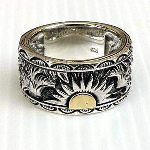 Silver Indian Ring 925 Sterling Silver Band Ring Men's - Etsy