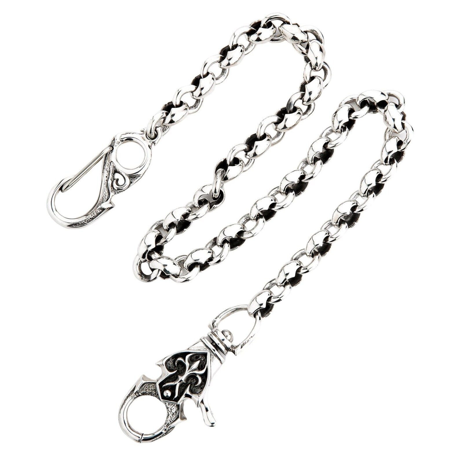 Wallet Chain Sterling Silver Wallet Chain Tribal Biker - Etsy