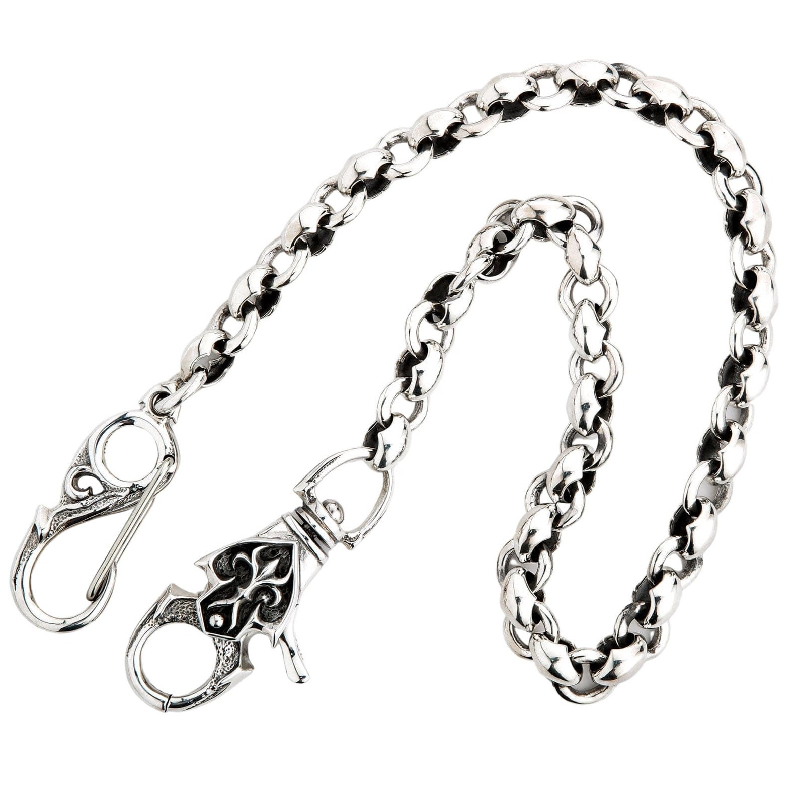 Wallet Chain, Sterling Silver Wallet Chain, Tribal Biker Wallet Chain ...