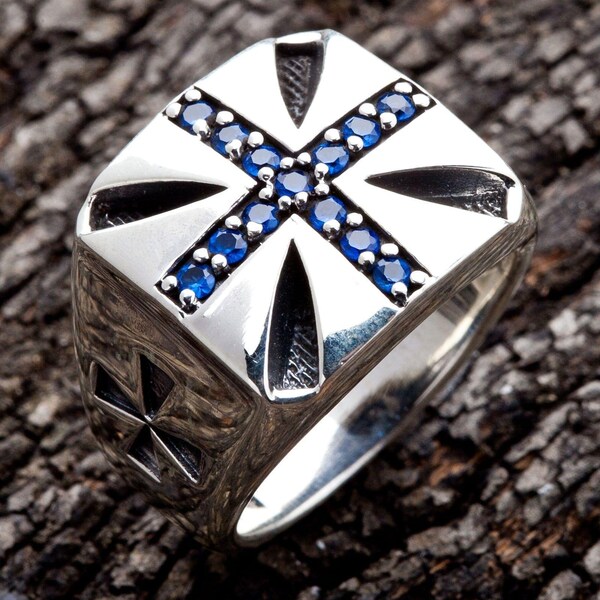 Sapphire Mens Ring - Etsy