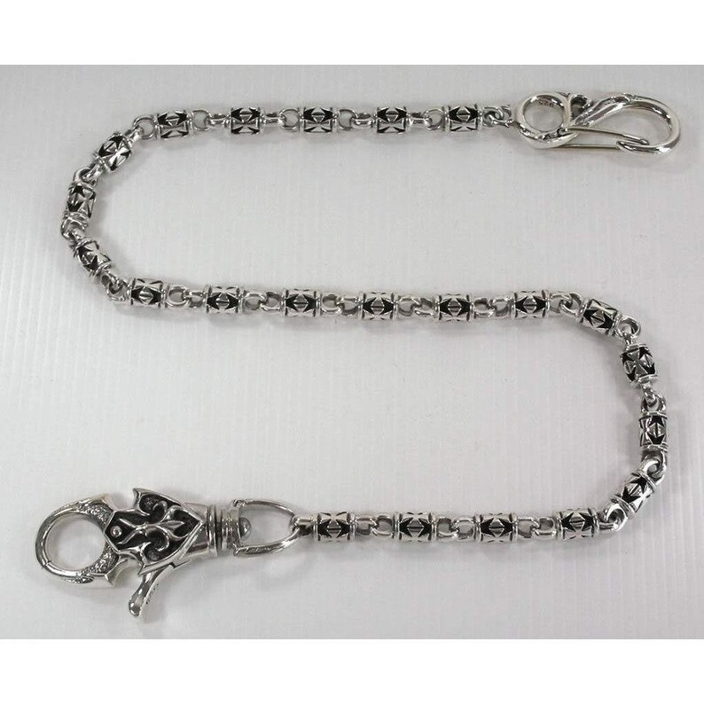 Wallet Chain Sterling Silver Wallet Chain Maltese Cross | Etsy