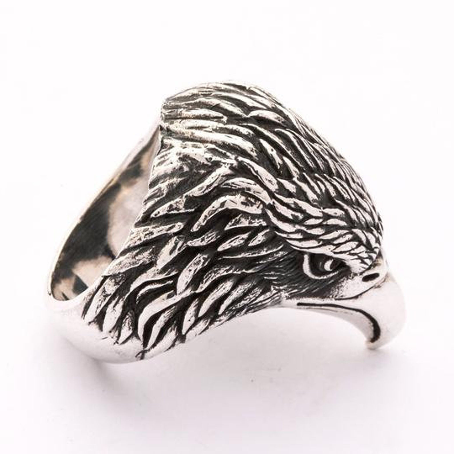 American Eagle Ring Harley Ring Hawk Ring Sterling Silver - Etsy