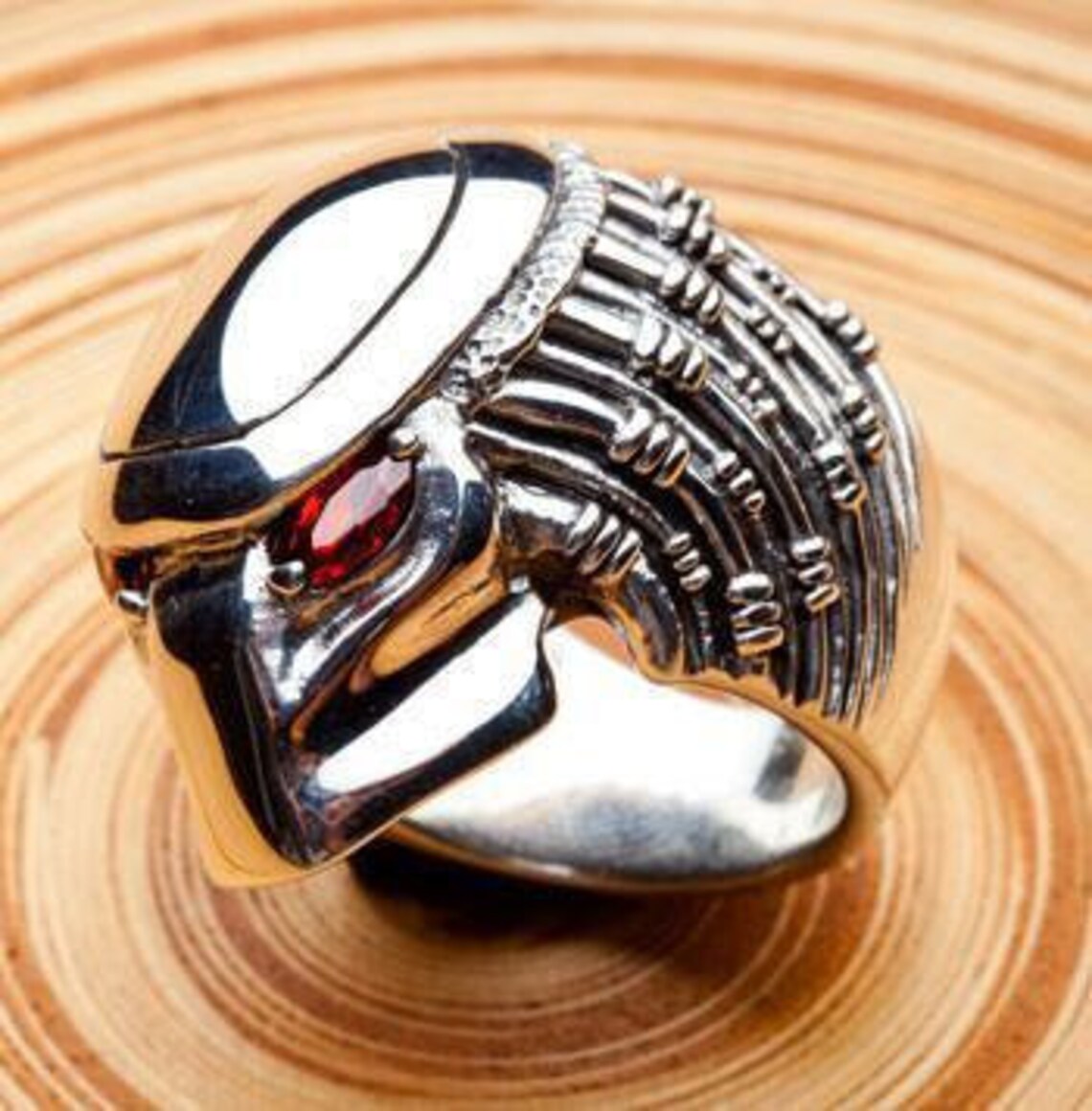 Predator Ring Gothic Ring Alien Ring Silver Devil Ring - Etsy