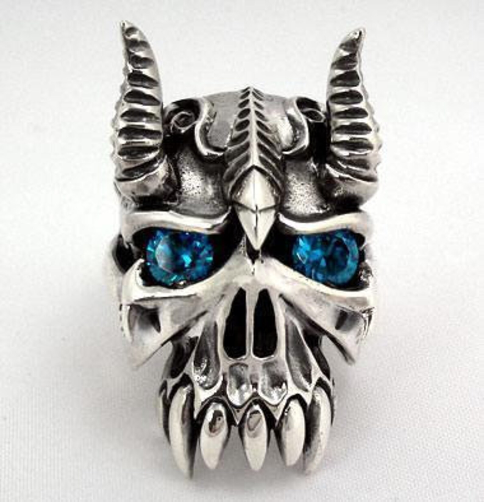 Bison Ring Horn Ring Bison Skull Ring Devil Ring Demon - Etsy