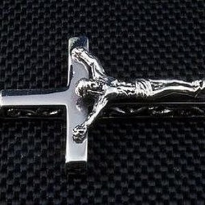 Small Jesus Pendant, 925 Sterling Silver Cross Pendant, Christian Charm ...