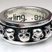 Men's Spinner Ring Sterling Silver Spin Ring Silver - Etsy
