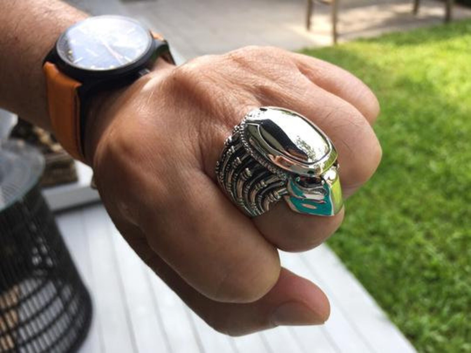 Predator Ring Gothic Ring Alien Ring Silver Devil Ring | Etsy