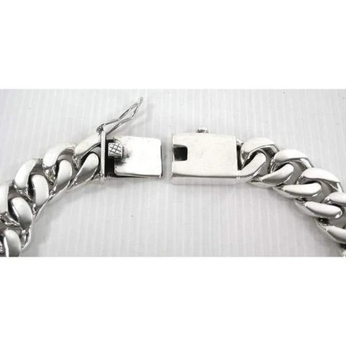 Sterling Silver Cuban Chain Necklace Cuban Link Men's | Etsy