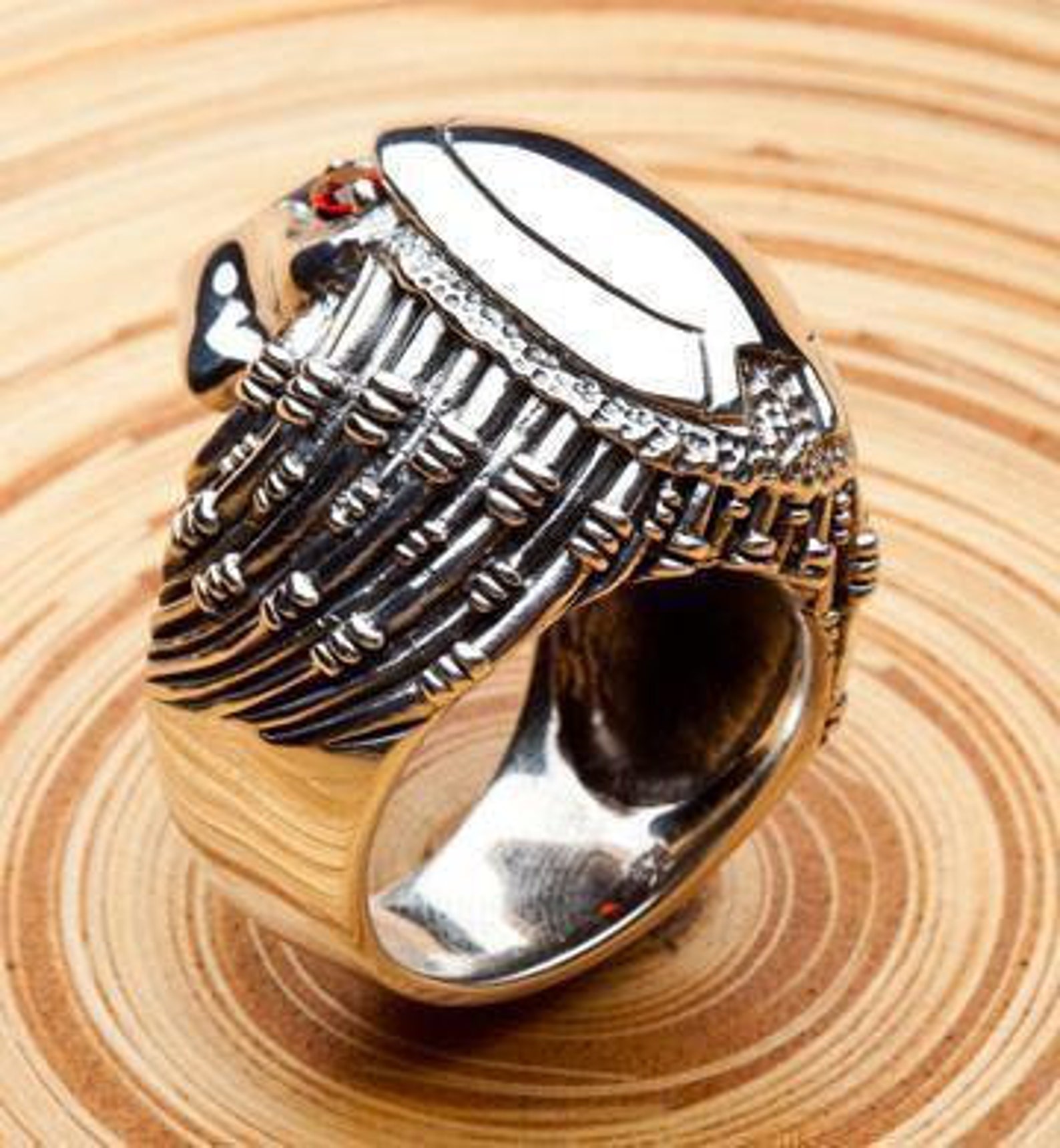 Predator Ring Gothic Ring Alien Ring Silver Devil Ring | Etsy