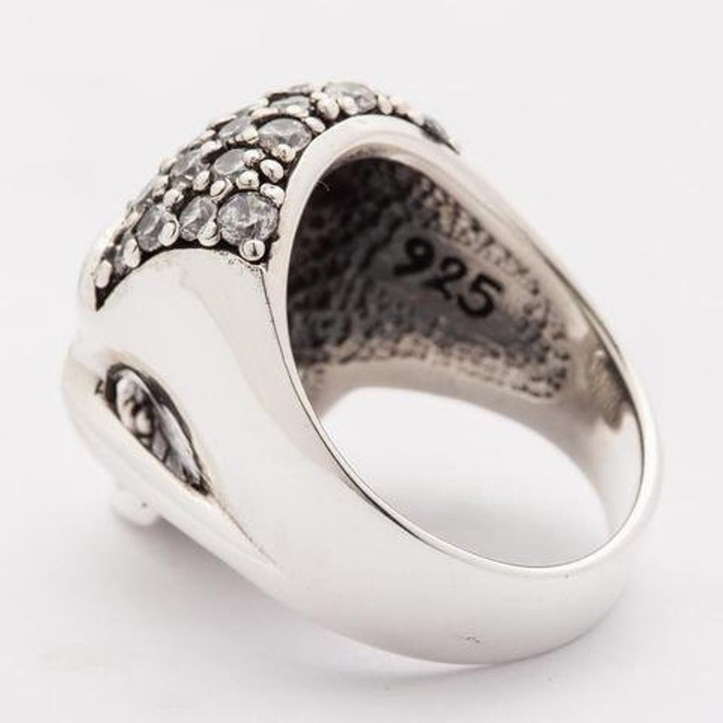 Diamond Bling Skull Ring Sparkling Crystal Skull Ring - Etsy