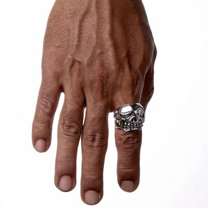 Diamond Eye Skull Ring, Mafia Ring, Funny Ring, Men's Diamond Ring by ...