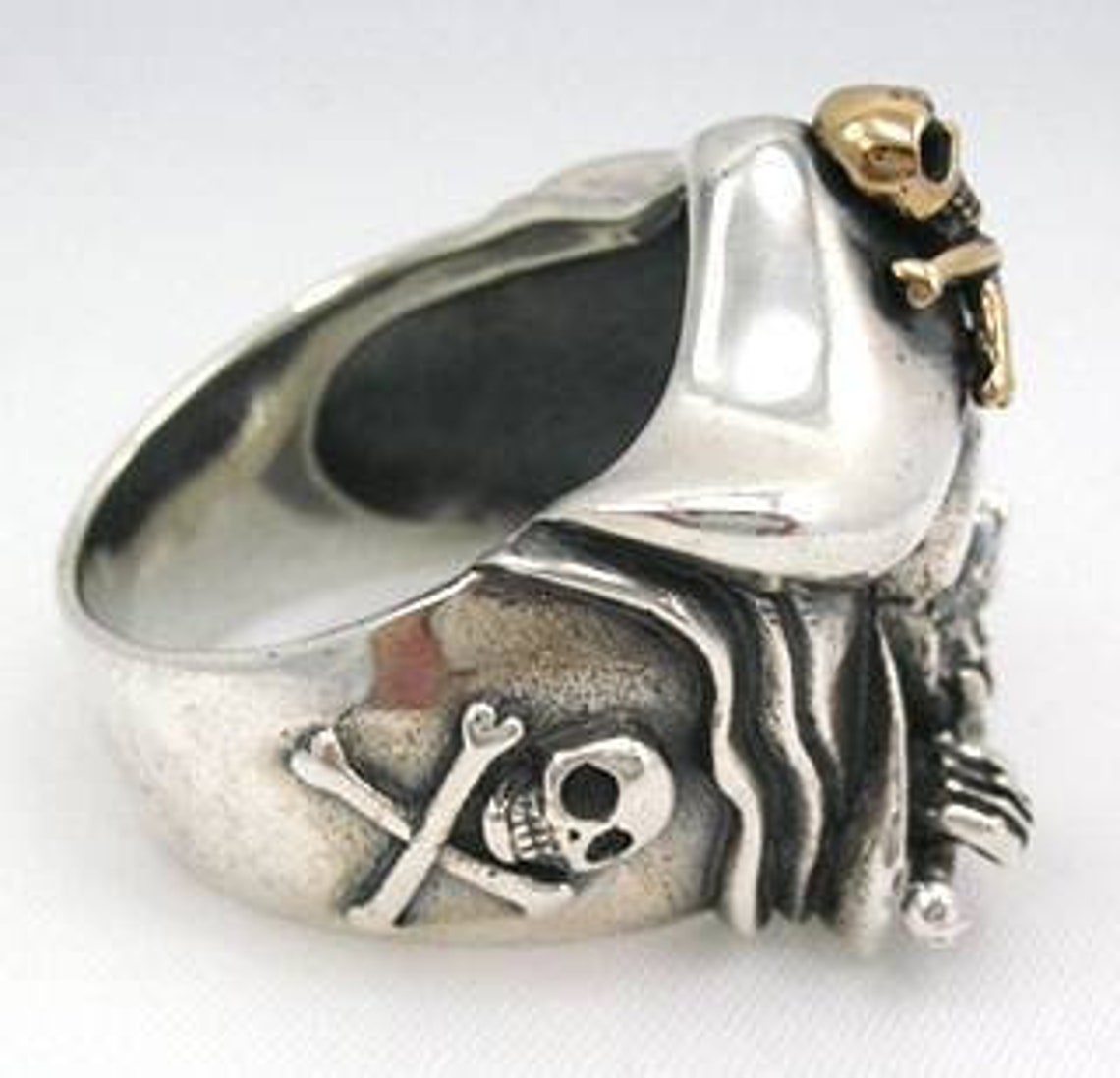 Pirate Ring Jack Sparrow Ring Rock and Roll Rings Skull | Etsy