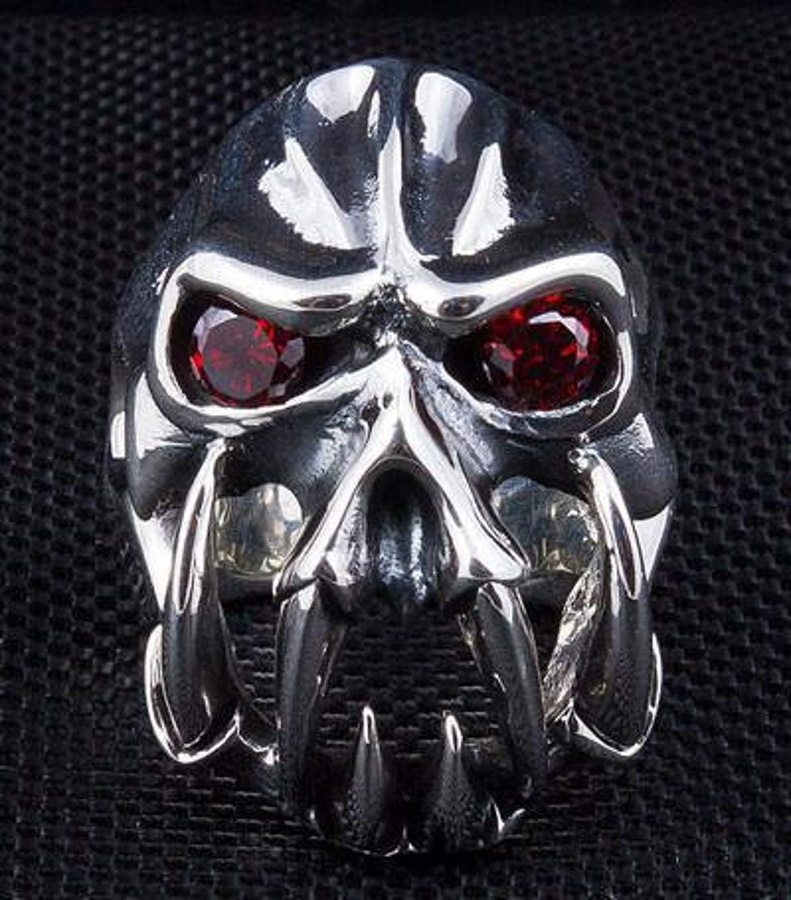 Red Eyes Devil Ring Fang Ring Gothic Ring Men's Ring - Etsy