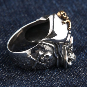Pirate Ring, Jack Sparrow Ring, Rock and Roll Rings, Skull Crossbones ...