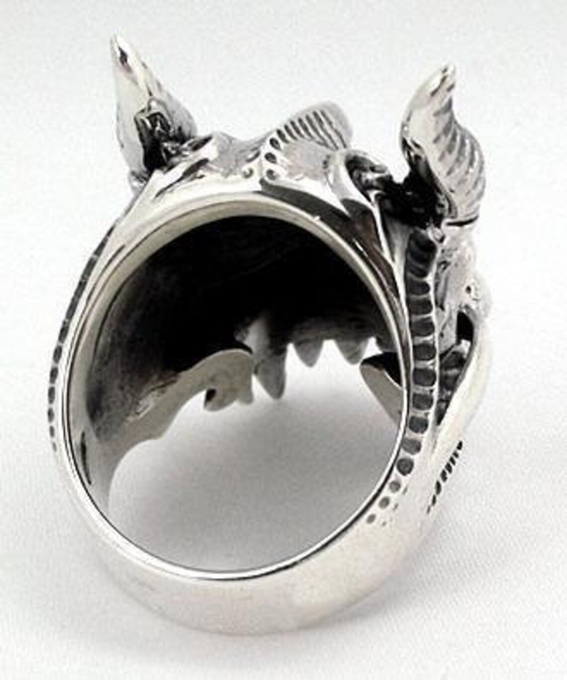 Bison Ring Horn Ring Bison Skull Ring Devil Ring Demon - Etsy