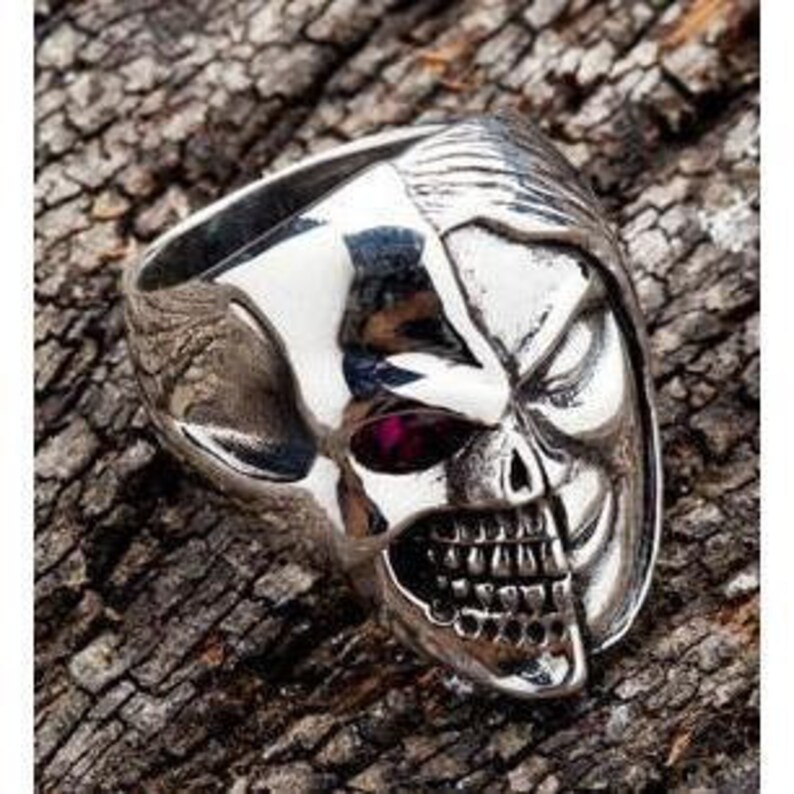 Two Face Skull Devil Ring - Etsy