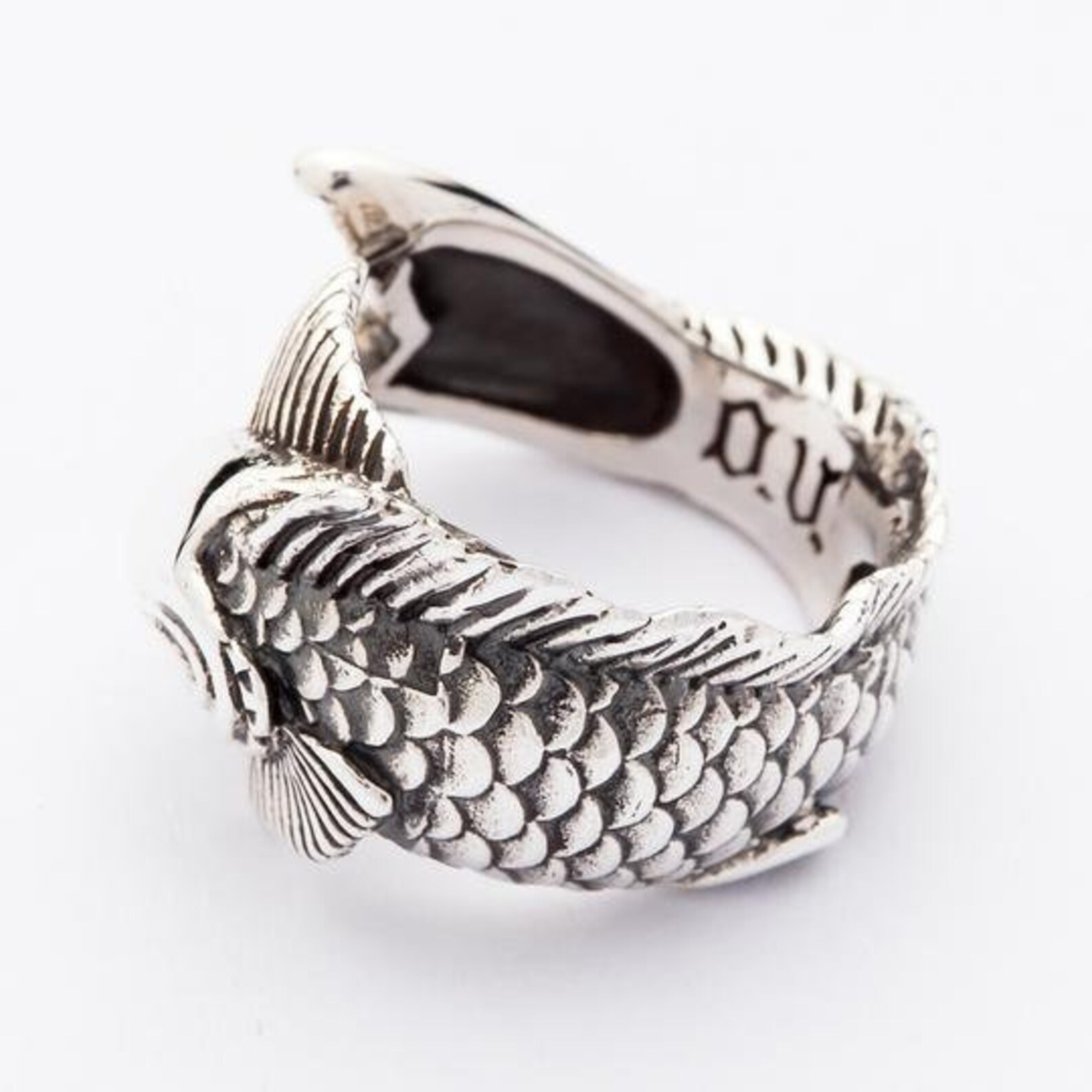 Silver Koi Ring Koi Tattoo Fish Ring Carp Ring Fish Ring | Etsy