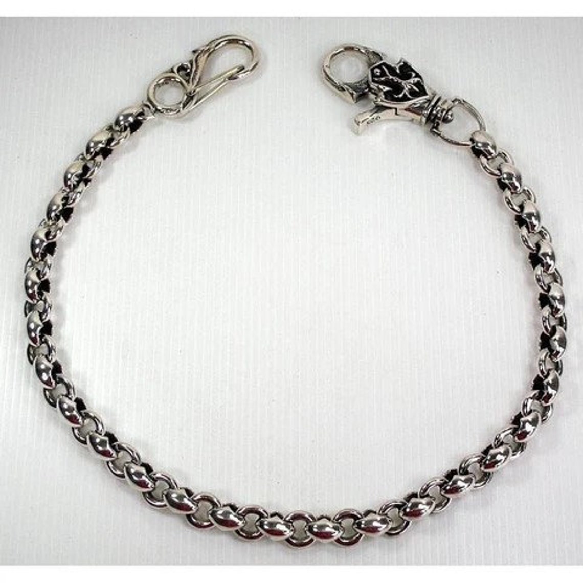 Wallet Chain Sterling Silver Wallet Chain Tribal Biker - Etsy