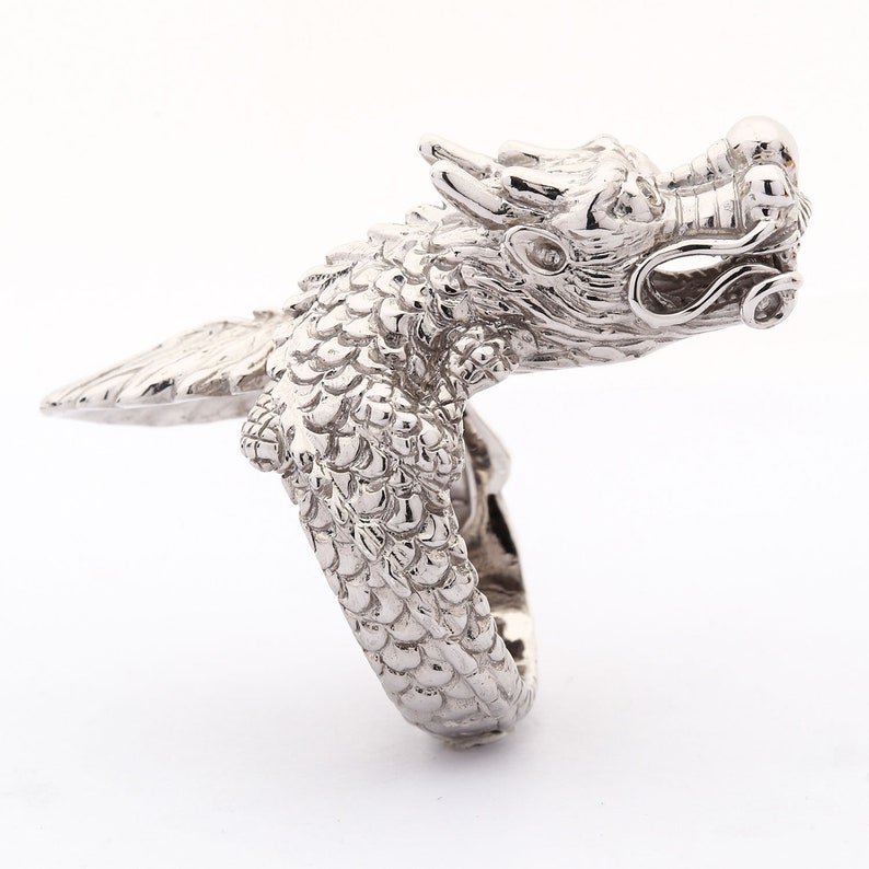 Dragon Ring 925 Sterling Silver Men's Ring by - Etsy