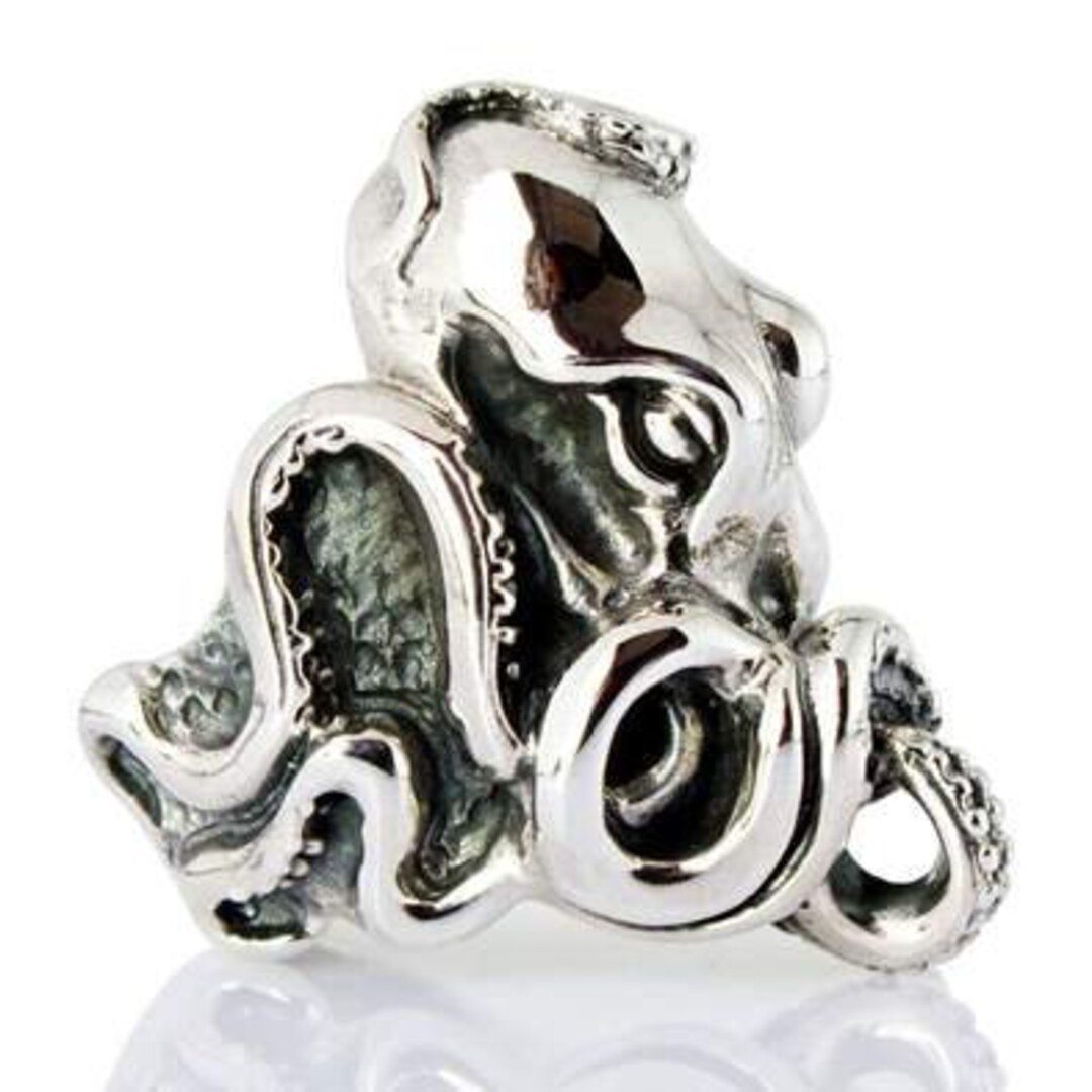 Silver Octopus Ring, Silver Men's Rings, 925 Sterling Silver Rings ...
