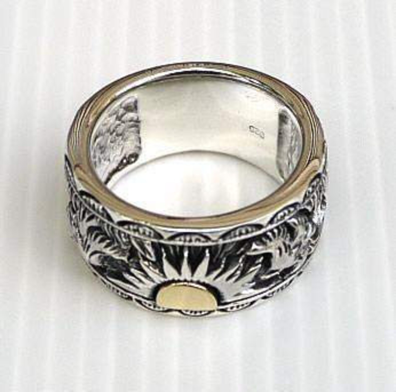 Silver Indian Ring 925 Sterling Silver Band Ring Men's - Etsy