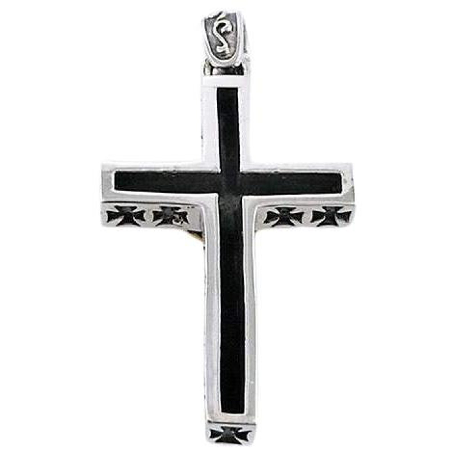 Sterling Silver Jesus Cross Crucifix Mens Pendant - Etsy