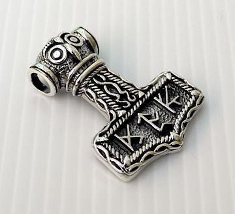 Owl Pendant Owl Necklace Owl Futhark Runes Hammer Pendant - Etsy