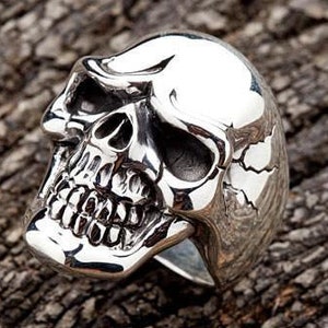 Skull Ring Heavy Men's Ring Heavy Metal Rock and Roll - Etsy