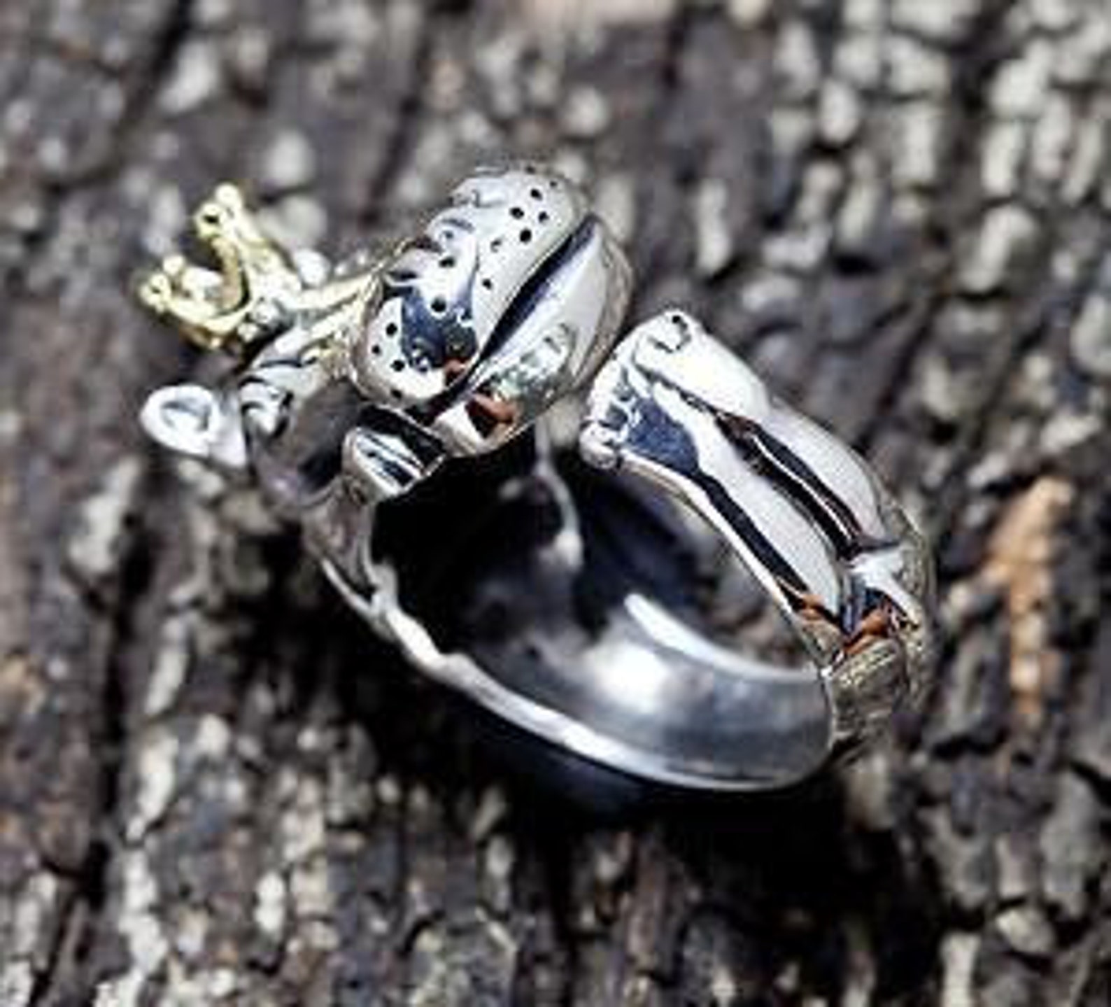 Hippopotamus Ring Hippo Ring Crown Ring Sterling Silver - Etsy
