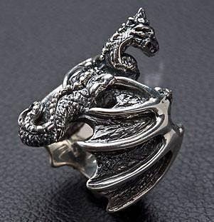 Dragon Ring Gothic Ring Animal Rings 925 Sterling Silver | Etsy
